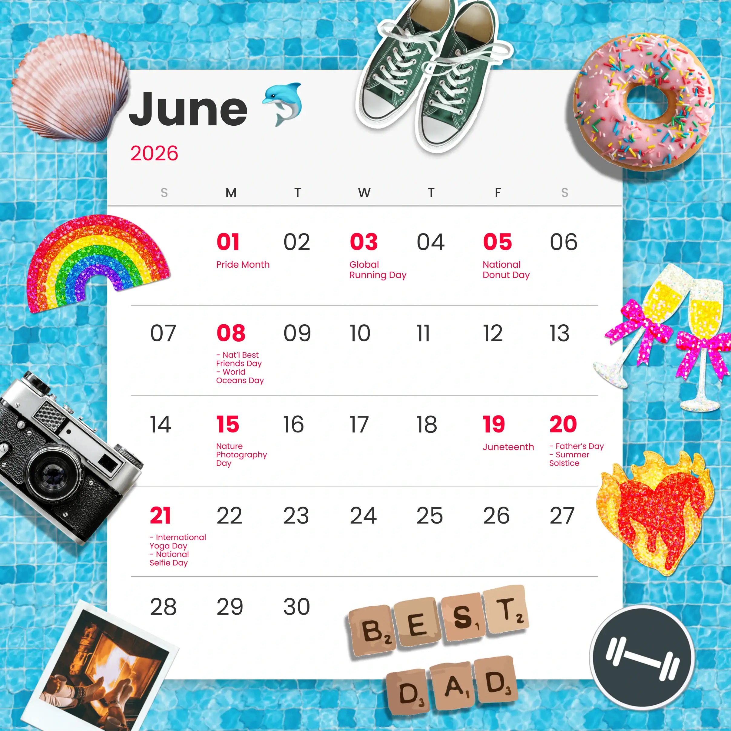Holidays in June: Calendar of Dates + Content Ideas - PicCollage Blog
